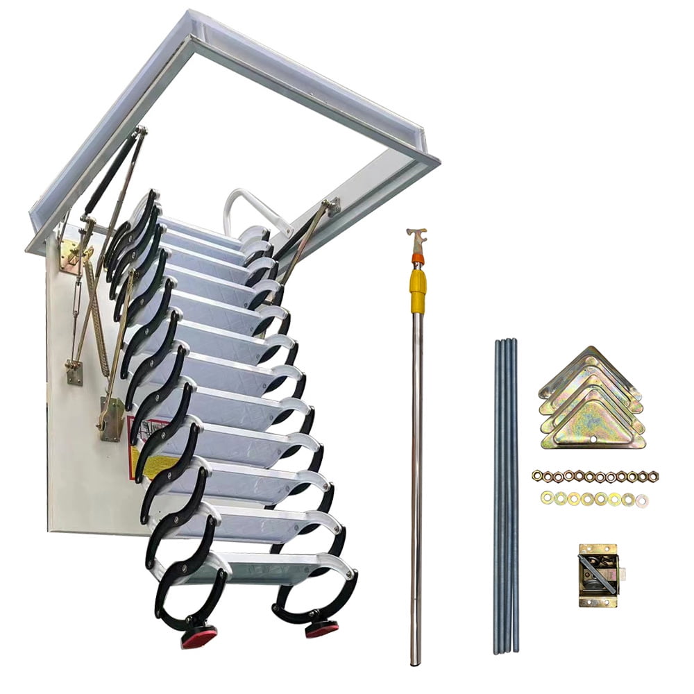 31.5*39.37" Hidden Folding Loft Ladder Stairs Attic Extension Stairs ...