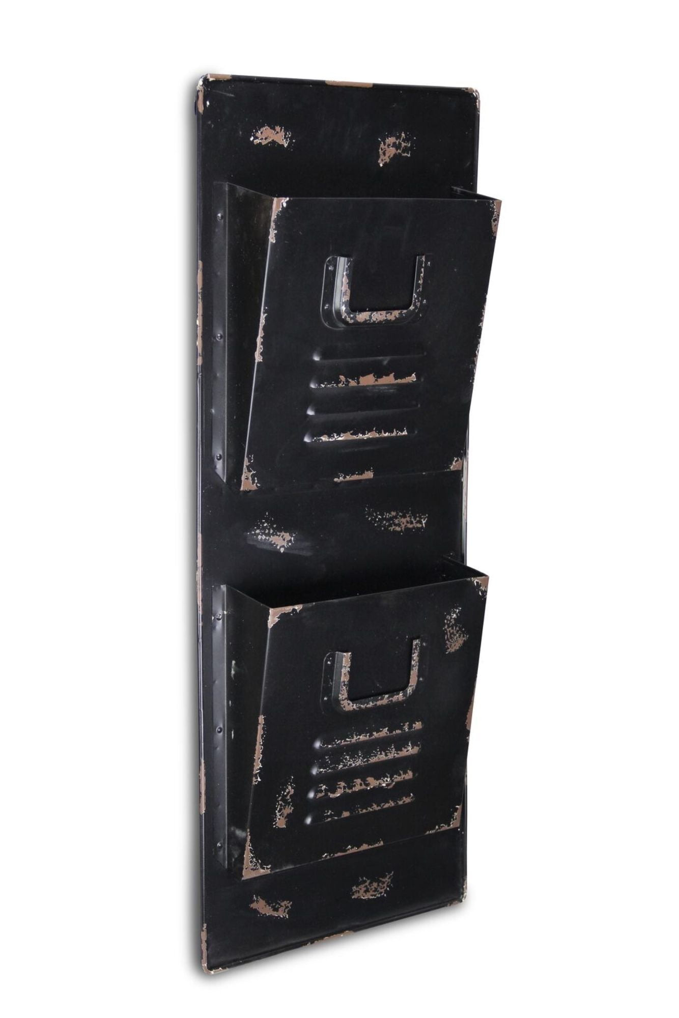 Cheungs Black Wall Locker Metal Mail Holder - Walmart.com