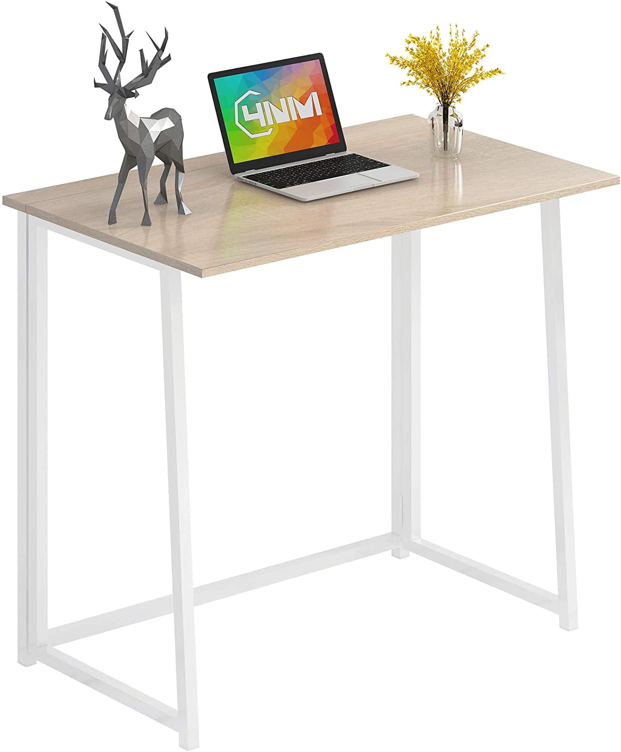 31.5" Folding Desk, Simple Assembly Computer Desk Study Writing Table ...