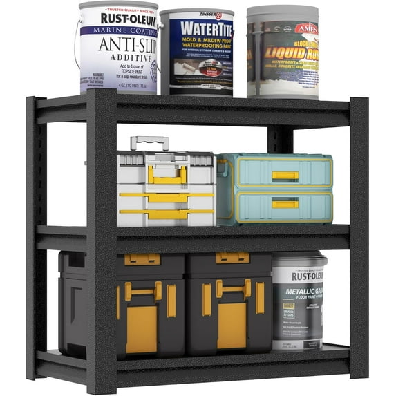 31.5" H Metal Storage Shelving, 1500LBS Heavy Duty Shelves Unit ...
