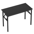 31.5 Inch Black Folding Computer Desk For Home Office Bedroom Dorm ...