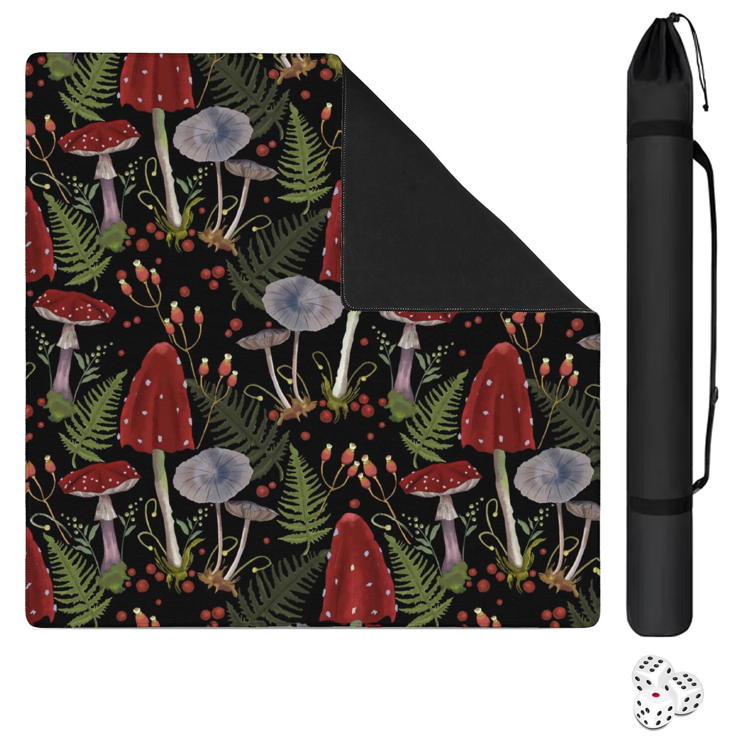 31.5 Inch Botanical Plants Mahjong Playing Mat Constructed from High ...