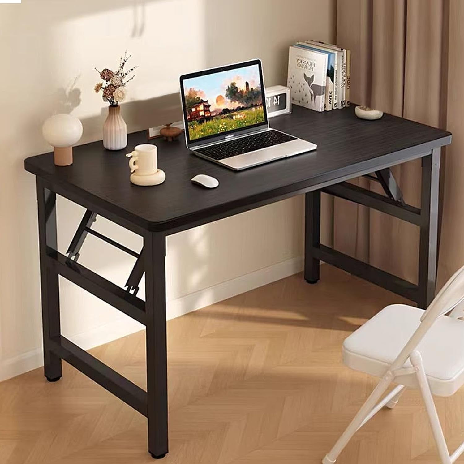 31.5 Inch Foldable Desks for Small Spaces,Foldable Desk No Assembly ...