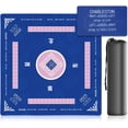 31.5 Inch Mahjong Mat for Table, 3MM Non-Slip & Noise Reduction Gaming ...