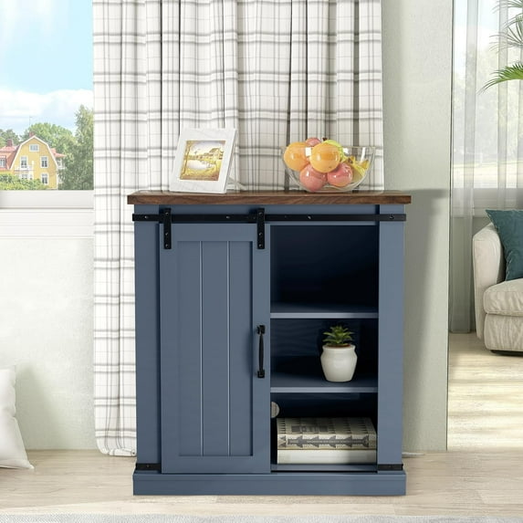 31.5 Inch TV Stand Entertainment Center with Storage Cabinet and ...