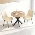 31.5" Round Dining Table and Chairs Set for 2, Small Dining Table ...