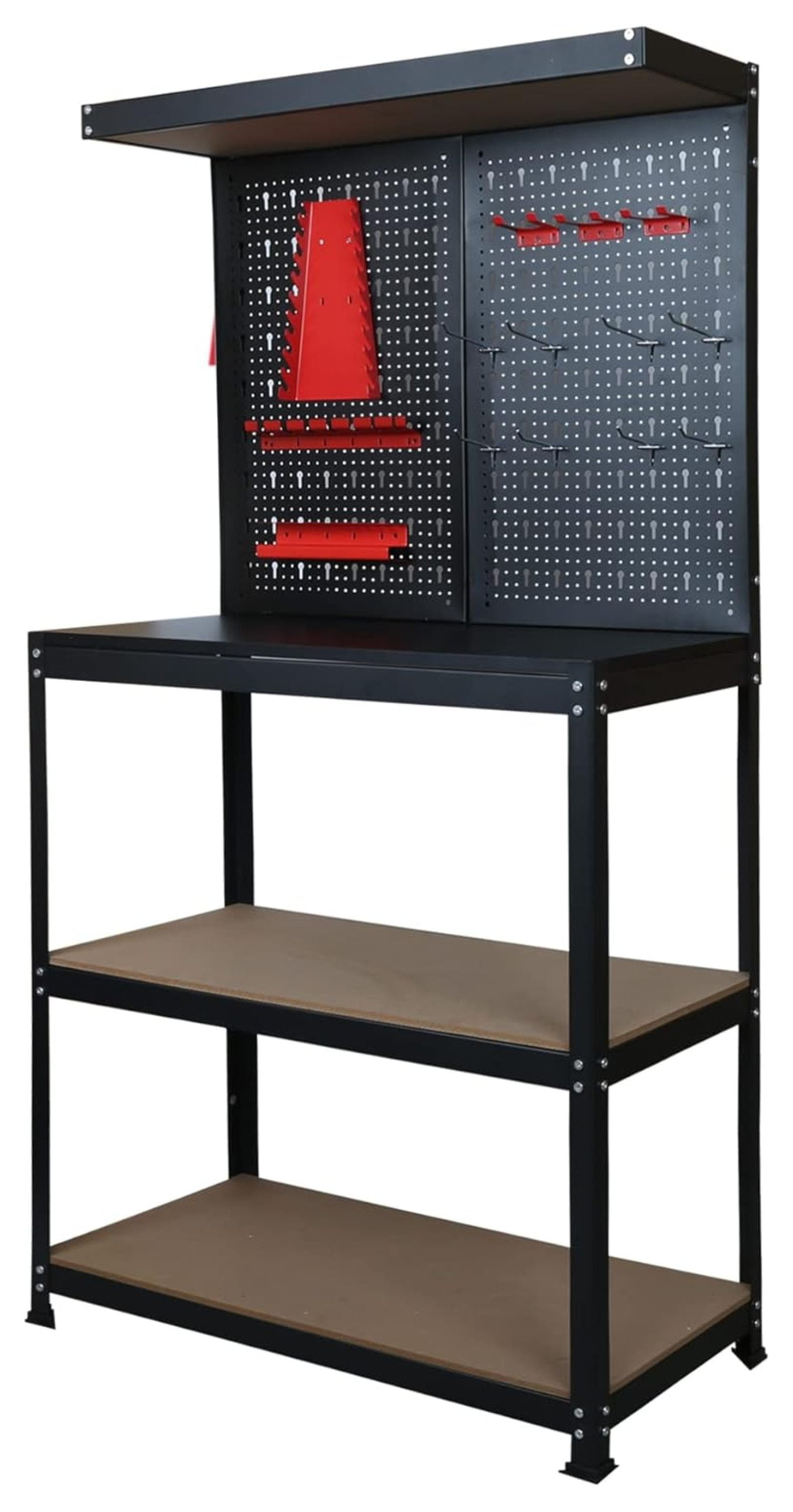 31.5 inch Workbench with peg Board, Multipurpose Tool Organizer and ...