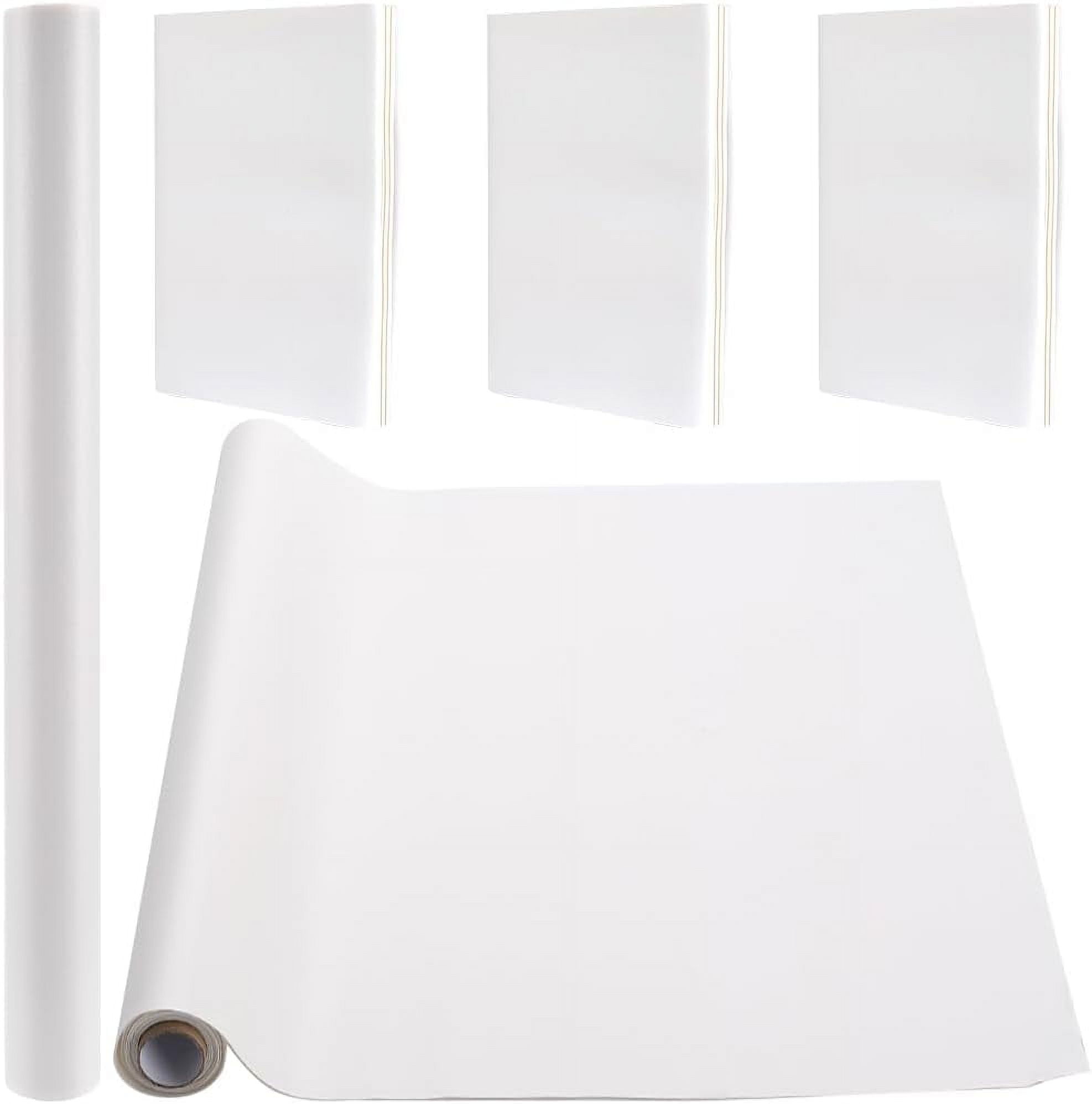31.5 x 16.5” PU Leather Book Cloth White for A3-A8 Books Binding Smooth ...