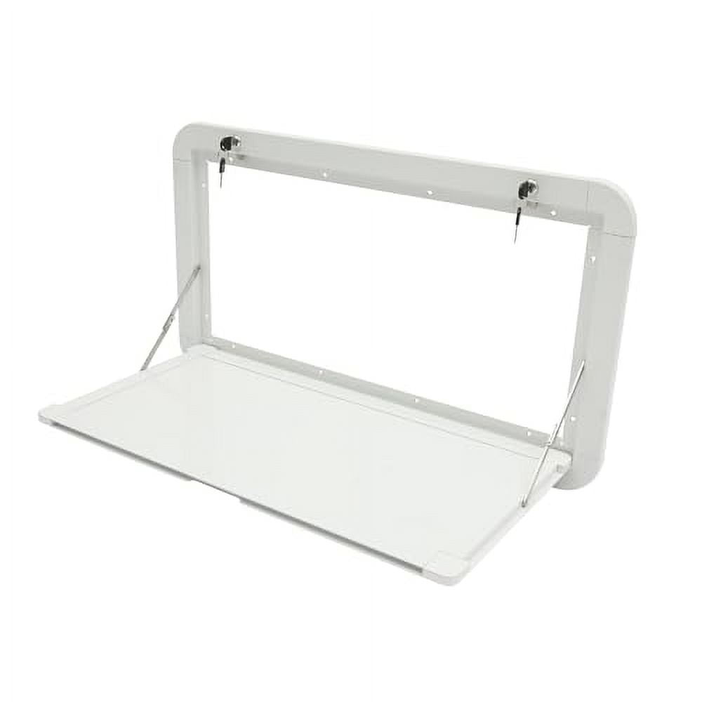 31.5” x 17.7” Foldable RVs Table, Wall Mount Folding Camper Table White ...