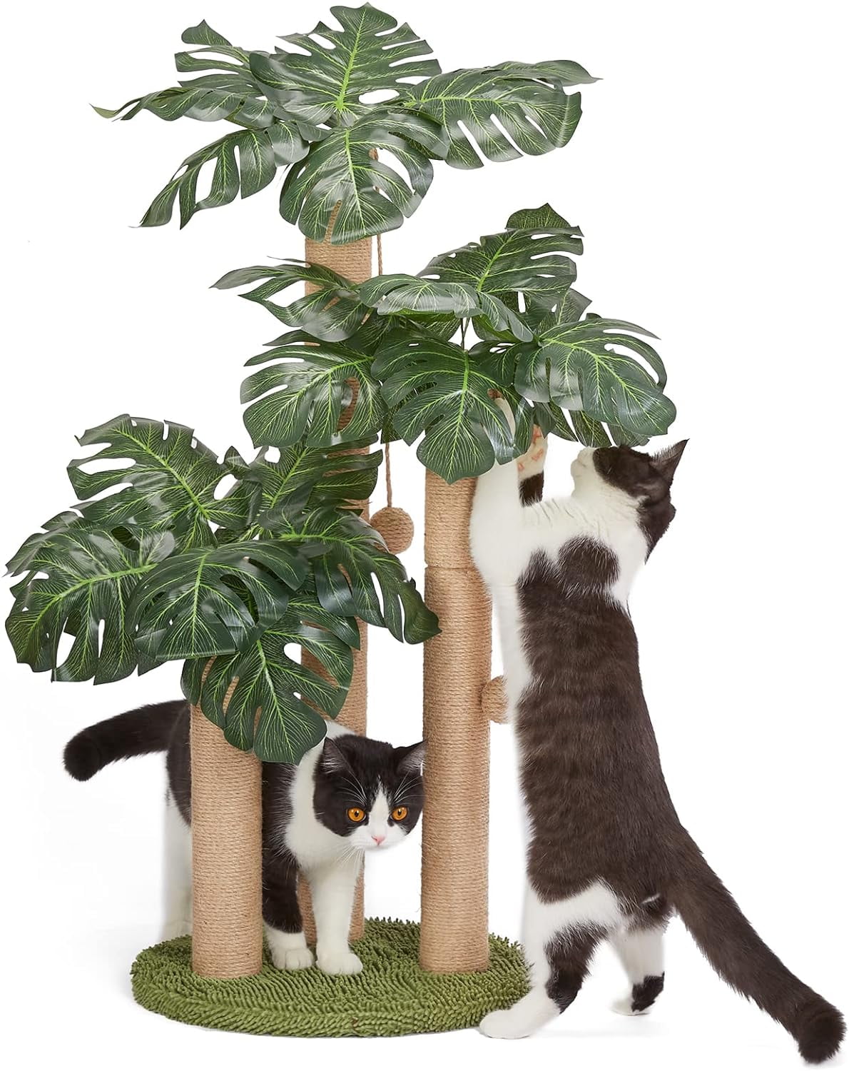 31.5Inch Cat Scratching Post,Cat Scratcher Tree with 3 Scratching Poles ...