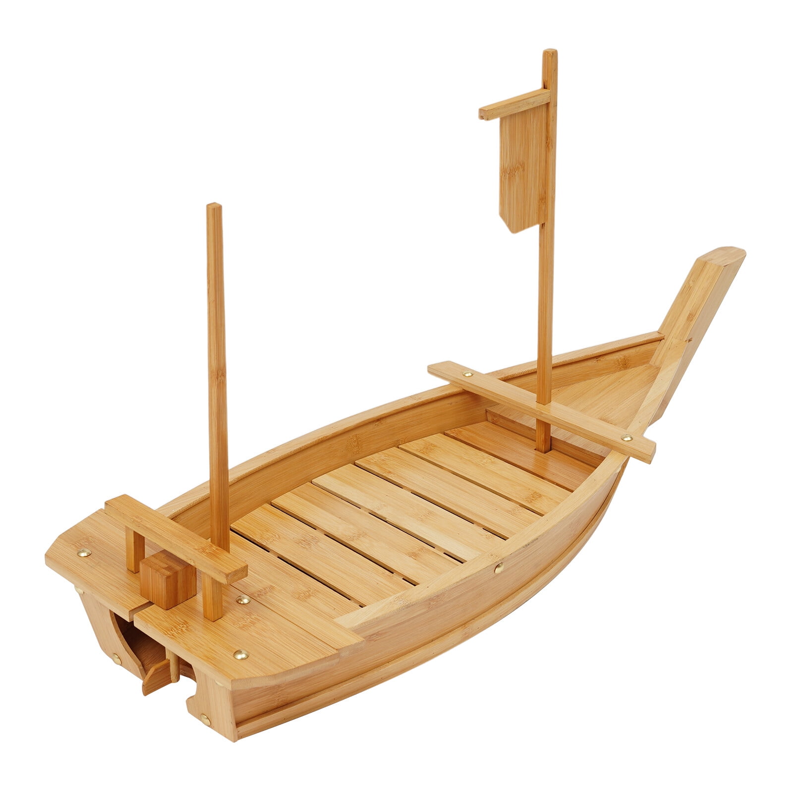 31.5in Bamboo Sushi Boat Serving Tray, Large Size Boat-shaped Sushi ...