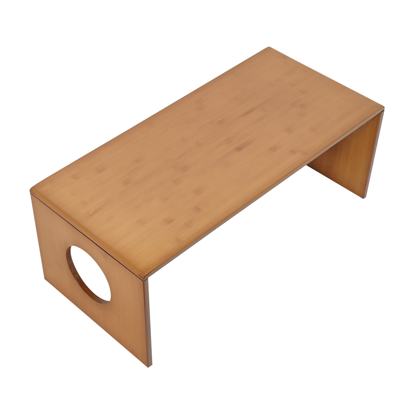 31.5x14.5x11.8in Folding Coffee Table, Japanese Floor Table Bamboo Low ...