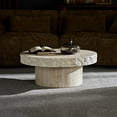 31.69 inch Faux MARS Textural patterns Coffee Tables for Living Room ...