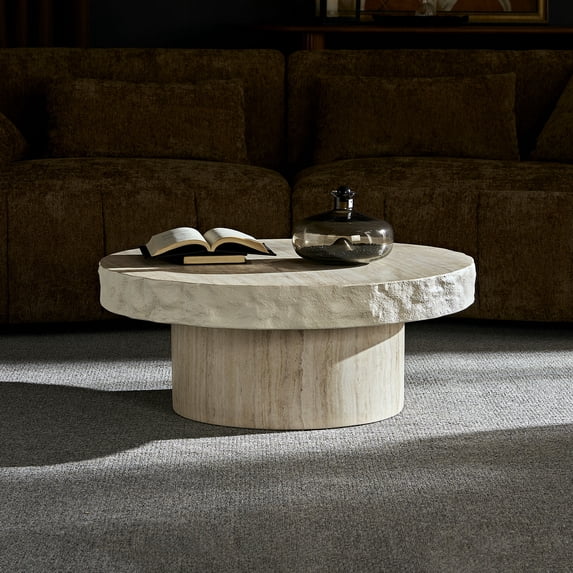31.69 inch Faux MARS Textural patterns Coffee Tables for Living Room ...