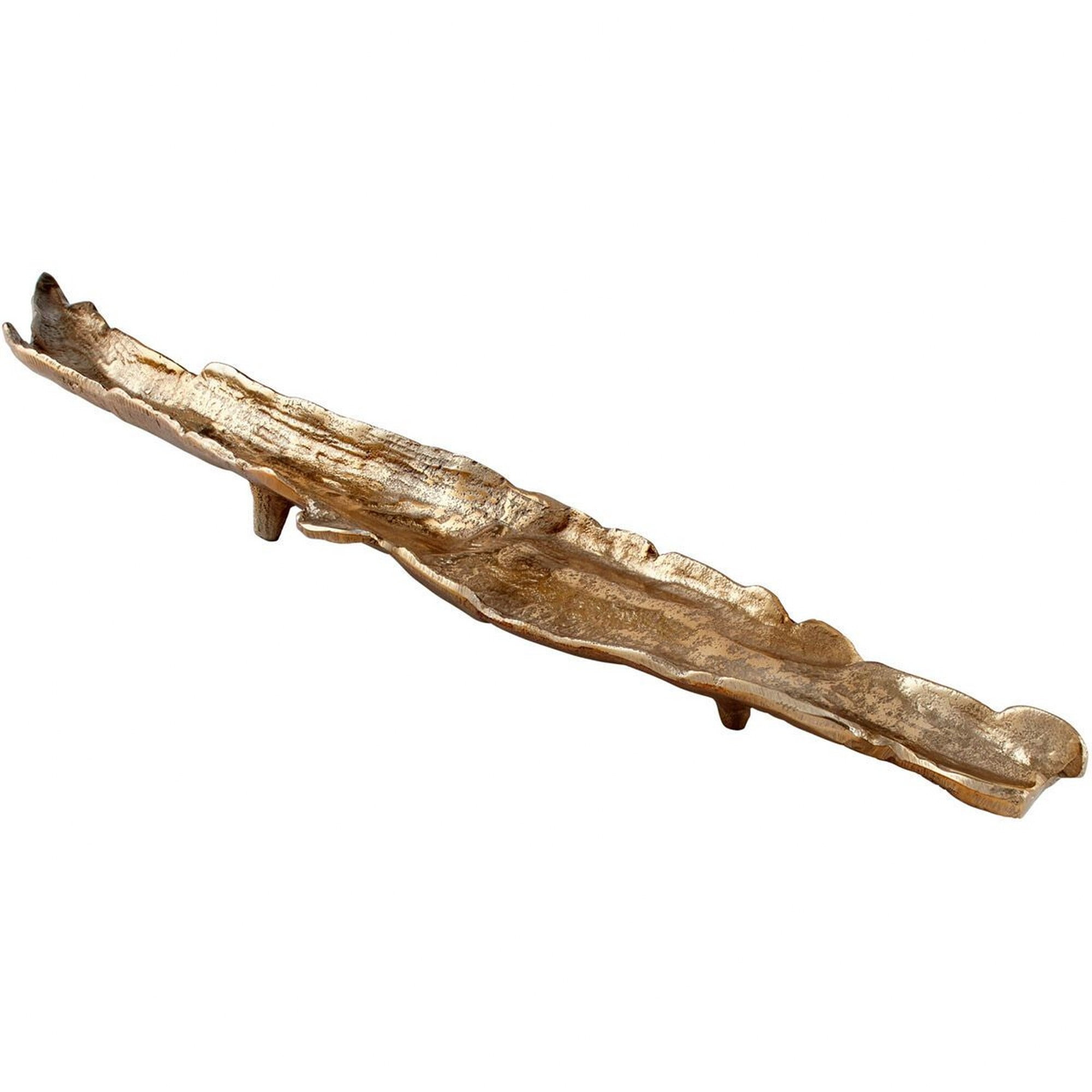 Cyan Lighting 31.75 Inch Large Pick Up Sticks Tray, Gold Aluminum ...