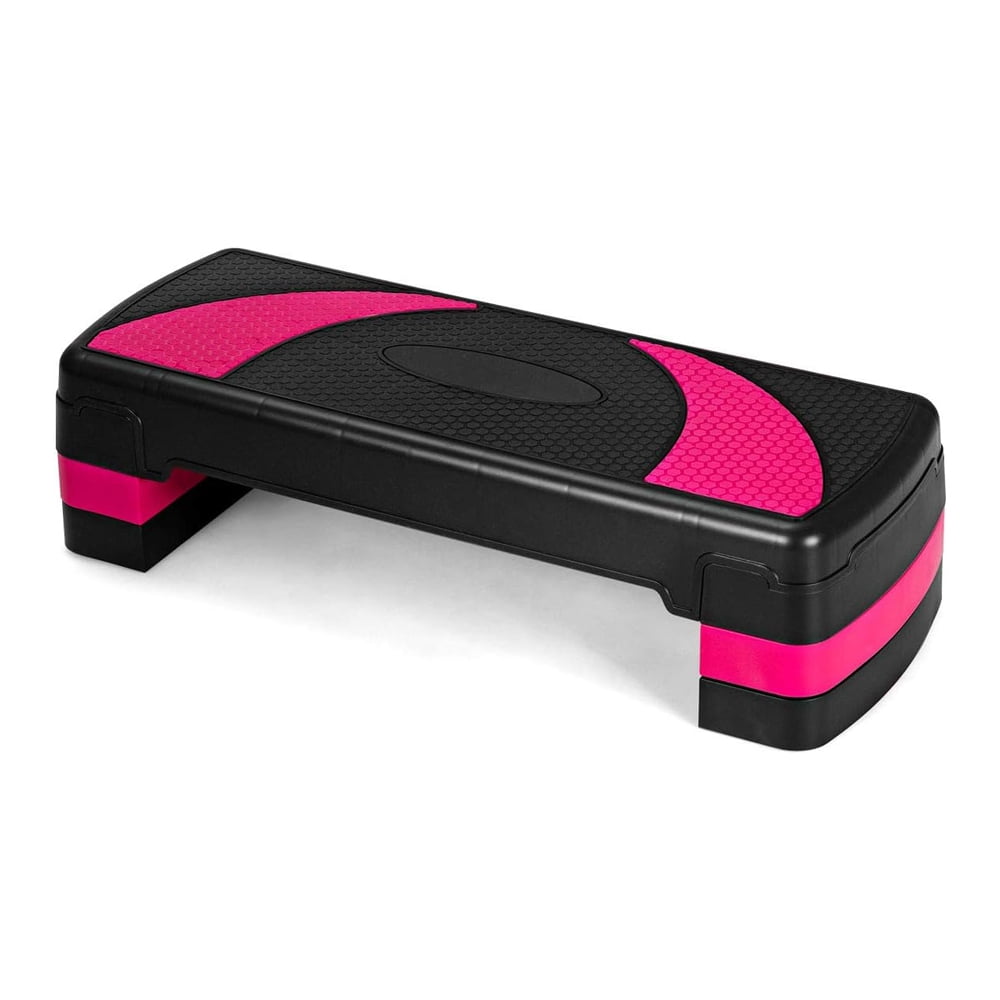 31" Aerobic Exercise Stepper Deck, Adjustable Fitness Workout Step ...