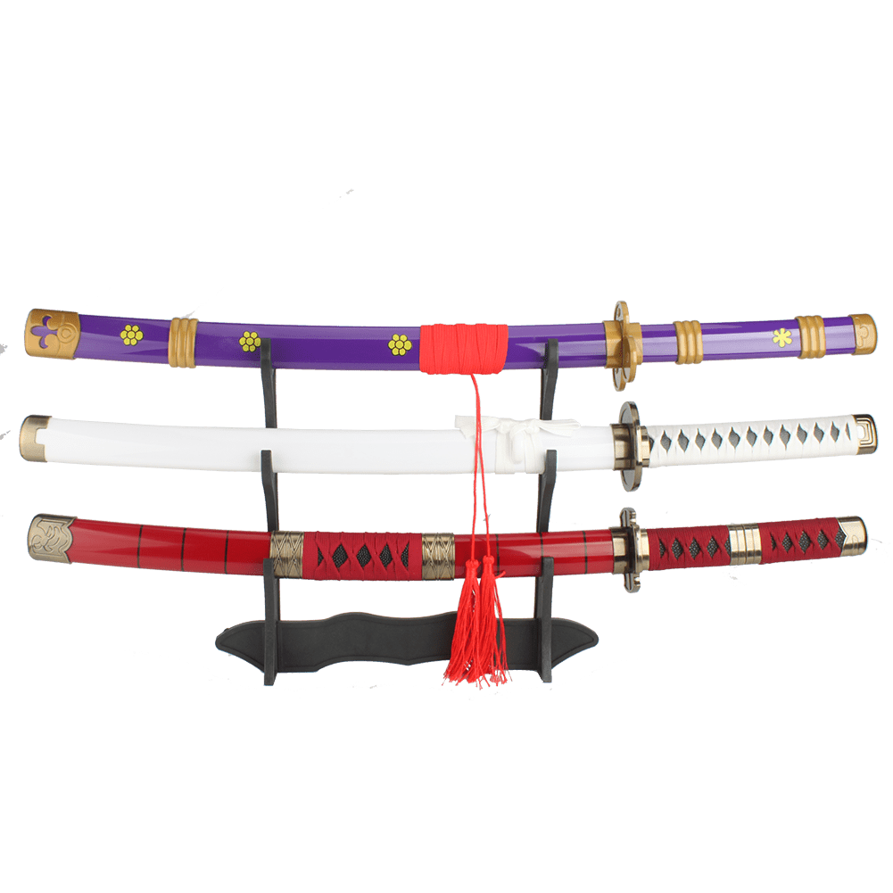 31" Bamboo Roronoa Zoro Sword Set, Yama Enma & Wado Ichimonji & Kitetsu - Walmart.com