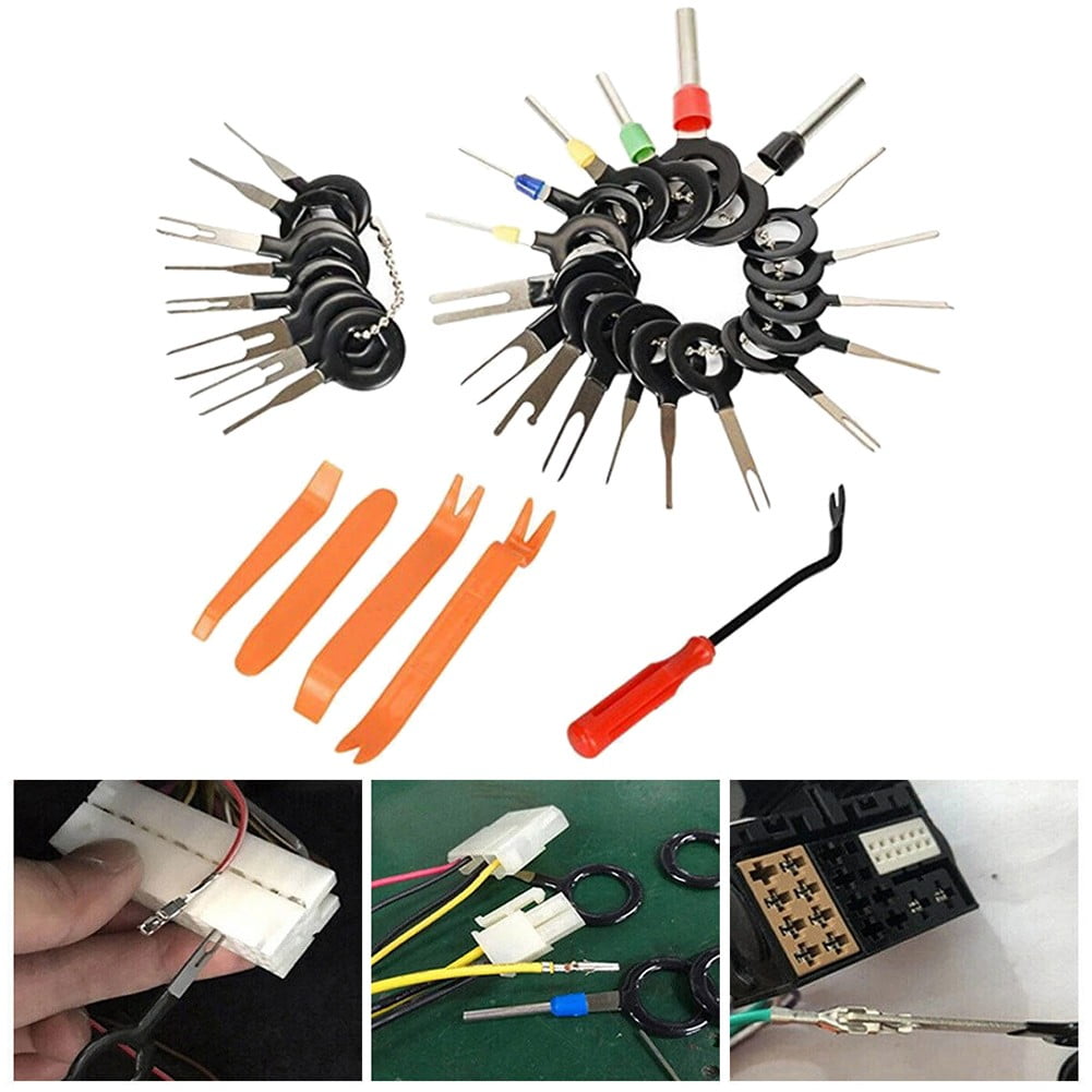 31×Car Terminal Removal Tool Kit Pin Ejector Wire Extractor Connector ...