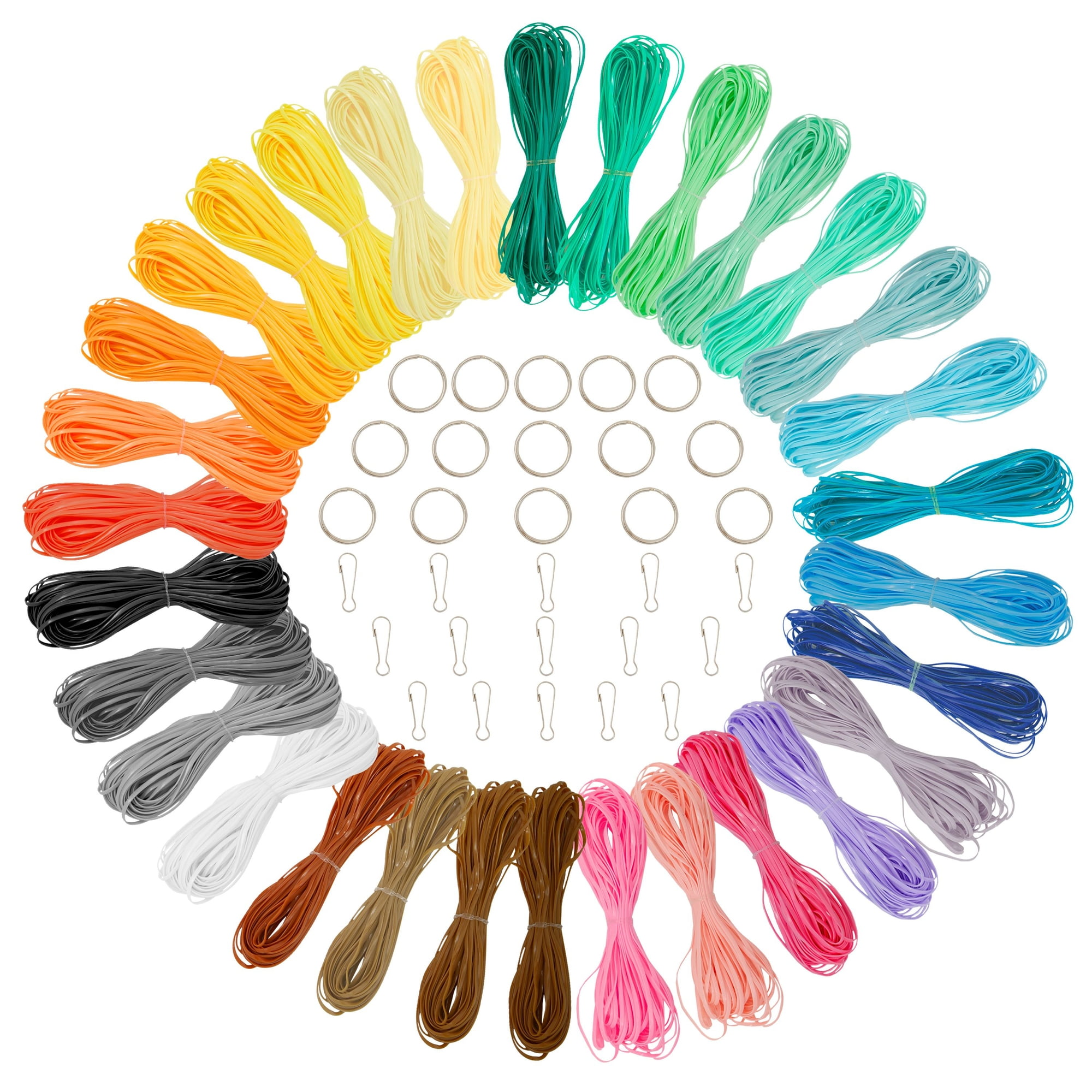 31 Color Lanyard String Kit, Gimp String for Bracelets Boondoggle ...
