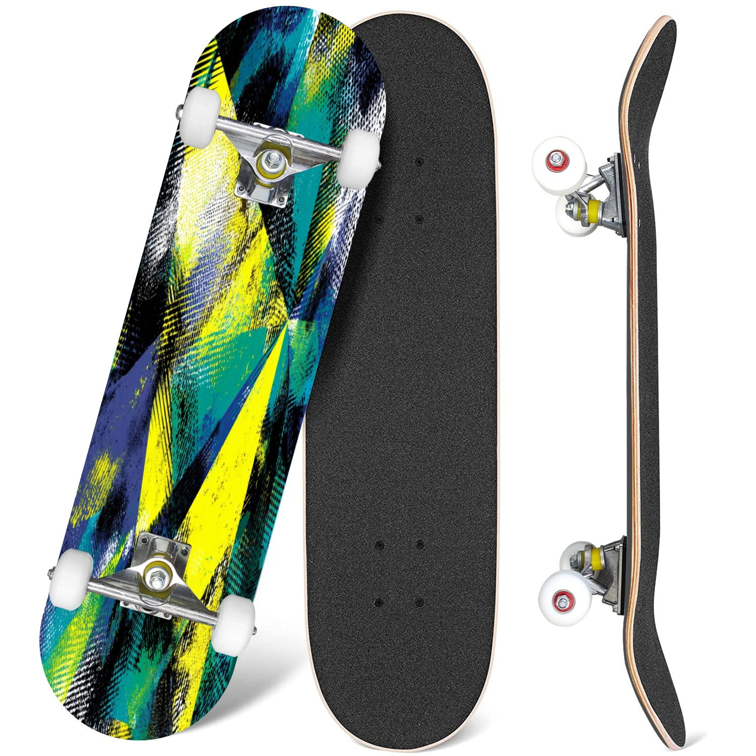 31'' Complete Skateboard 7 Layer Canadian Maple Beginner Skateboard ...