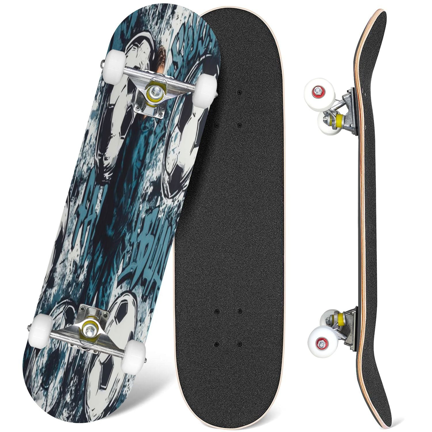 31'' Complete Skateboard 7 Layer Canadian Maple Beginner Skateboard ...