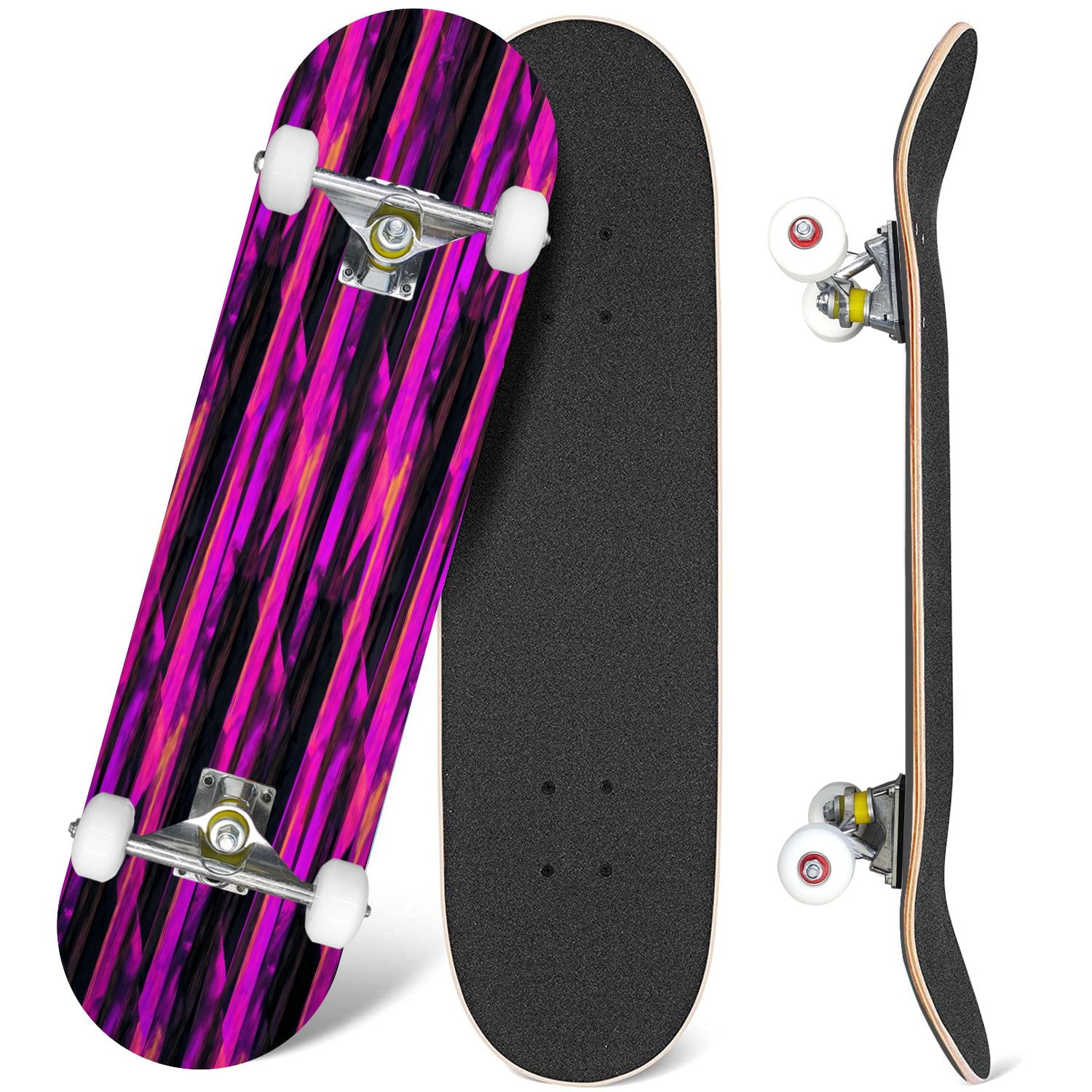 31'' Complete Skateboard 7 Layer Canadian Maple Beginner Skateboard ...