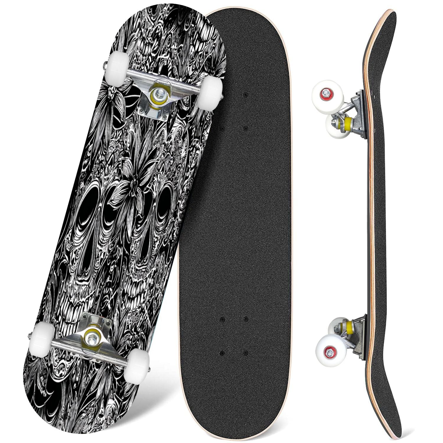 31'' Complete Skateboard 7 Layer Canadian Maple Beginner Skateboard ...