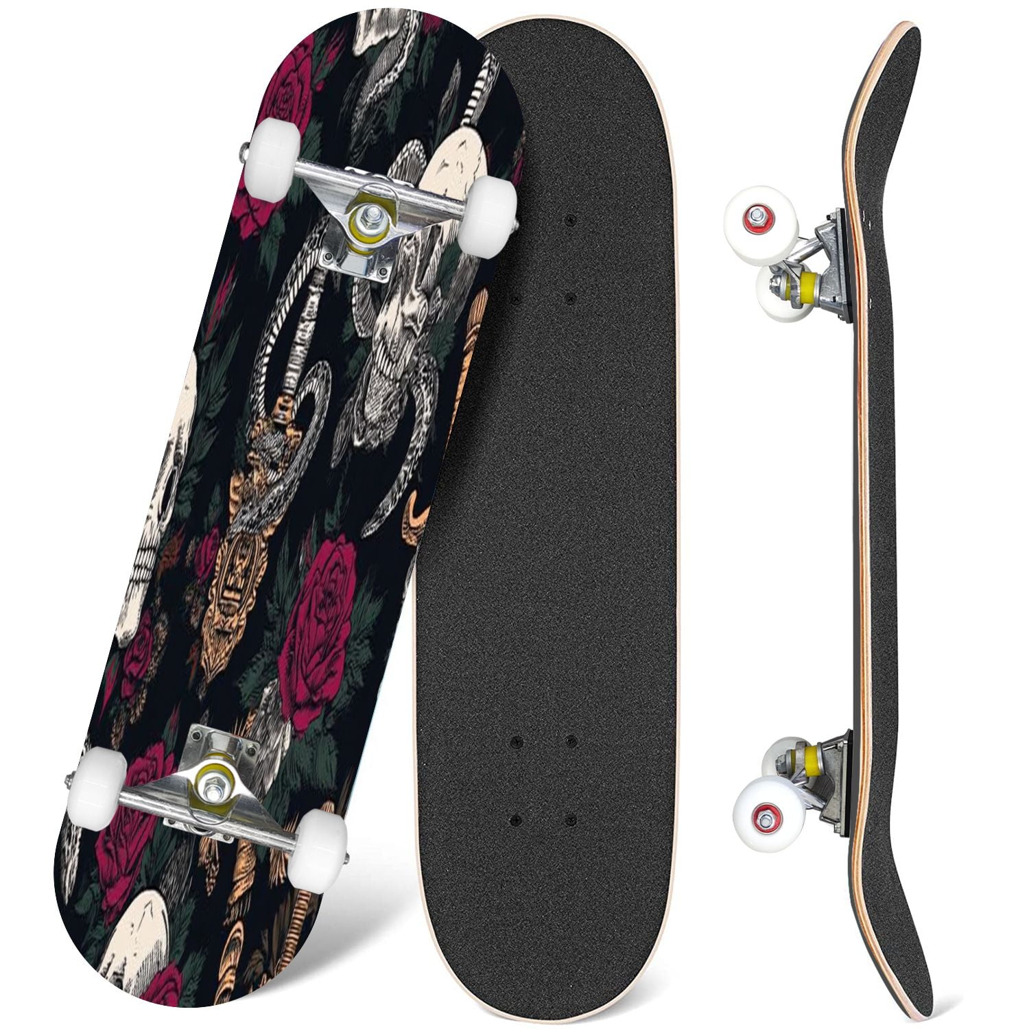 31'' Complete Skateboard 7 Layer Canadian Maple Beginner Skateboard ...