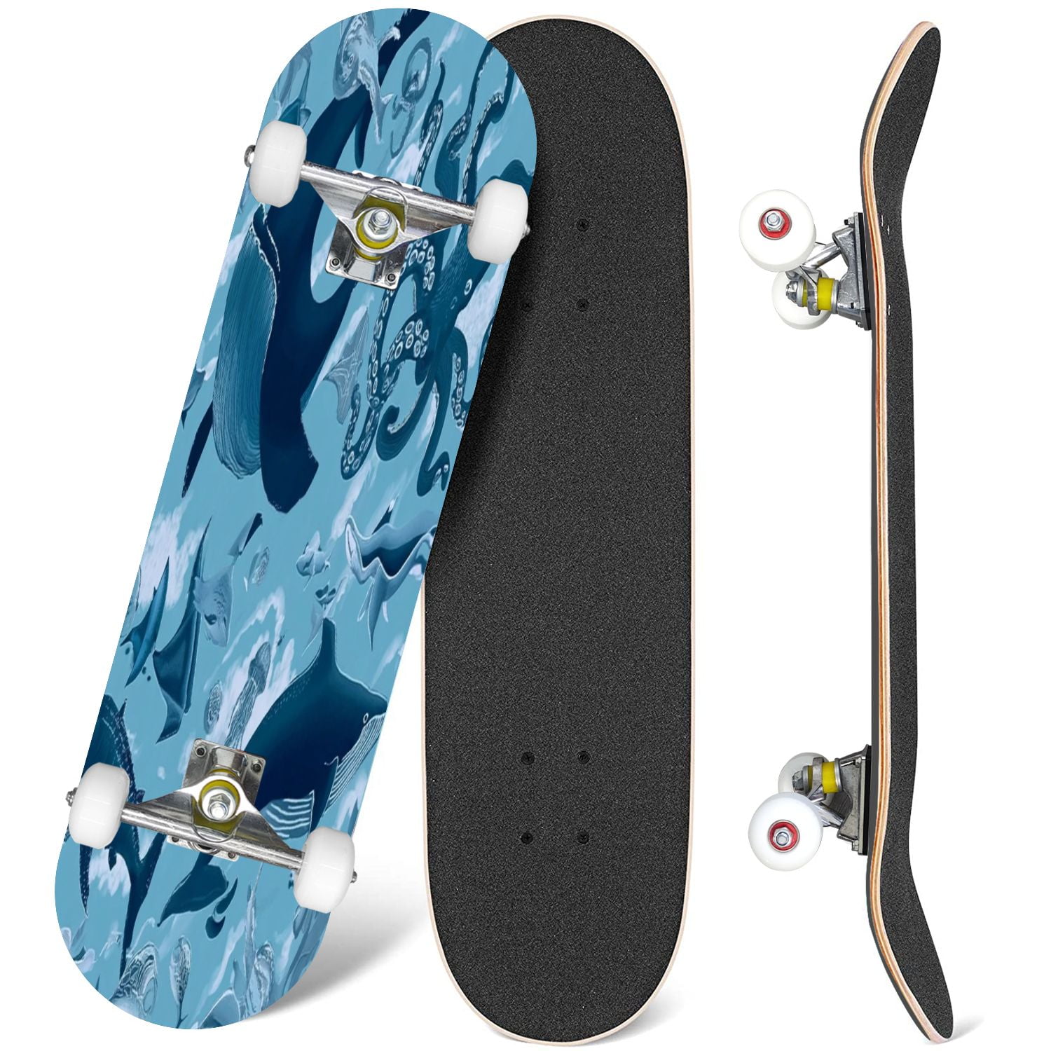 31'' Complete Skateboard 7 Layer Canadian Maple Beginner Skateboard ...