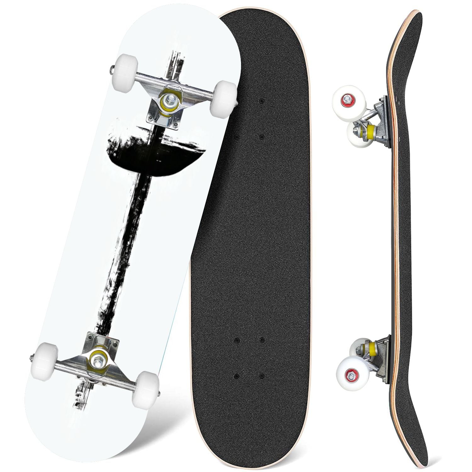 31'' Complete Skateboard 7 Layer Canadian Maple Beginner Skateboard ...