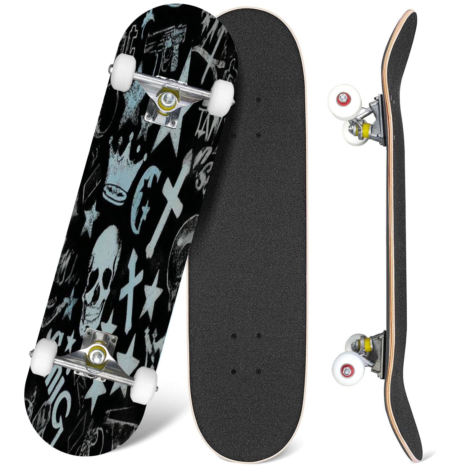 31'' Complete Skateboard 7 Layer Canadian Maple Beginner Skateboard ...