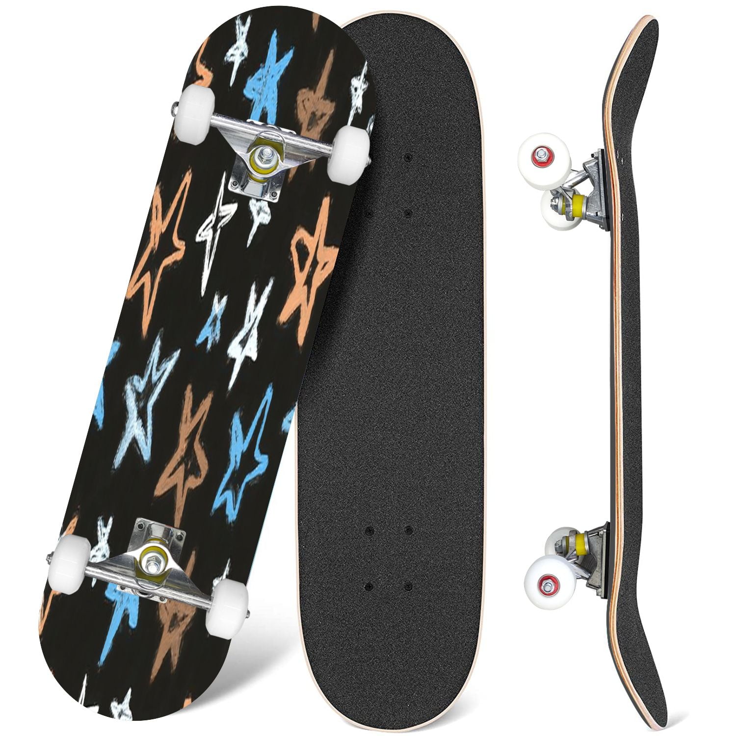31'' Complete Skateboard 7 Layer Canadian Maple Beginner Skateboard ...