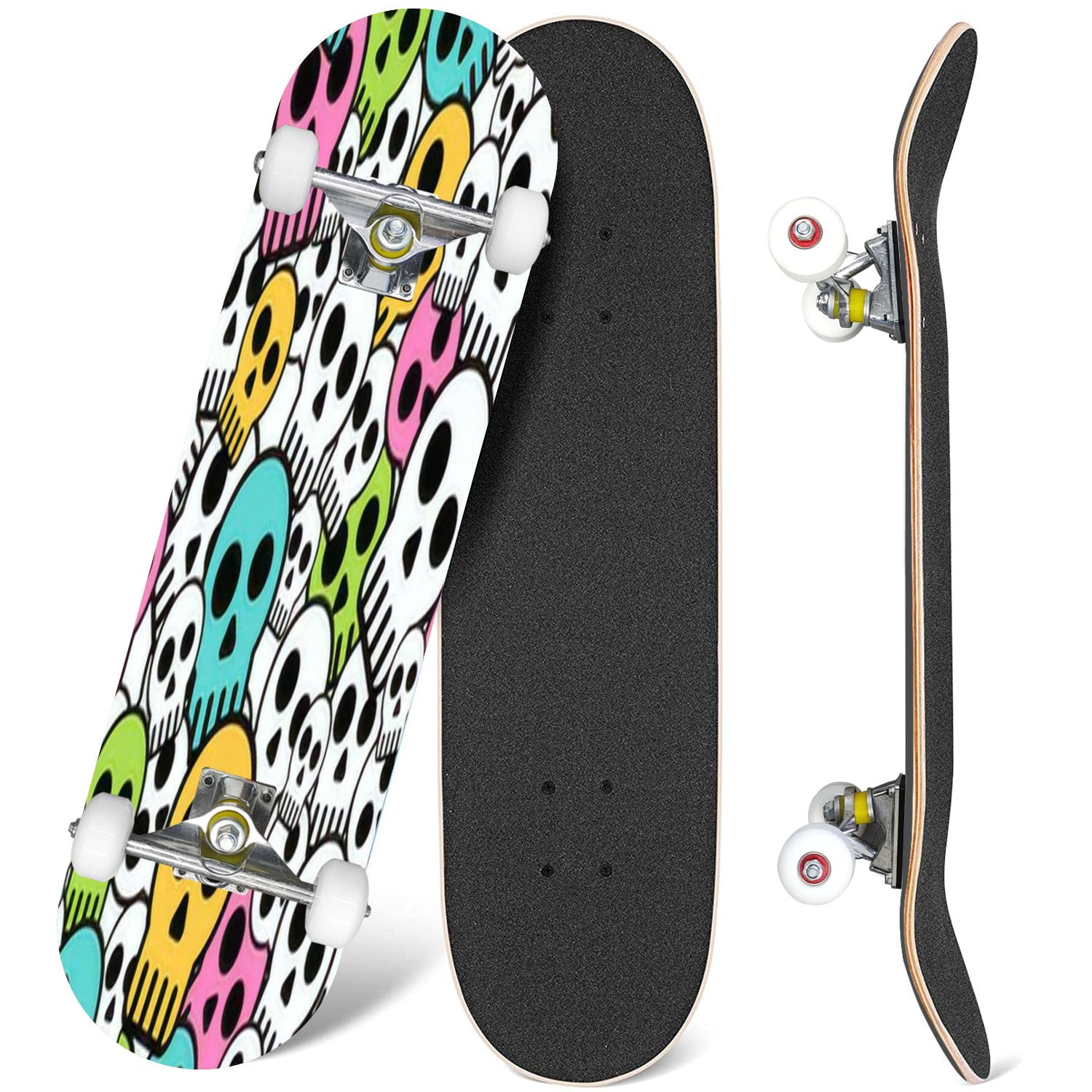 31'' Complete Skateboard 7 Layer Canadian Maple Beginner Skateboard ...