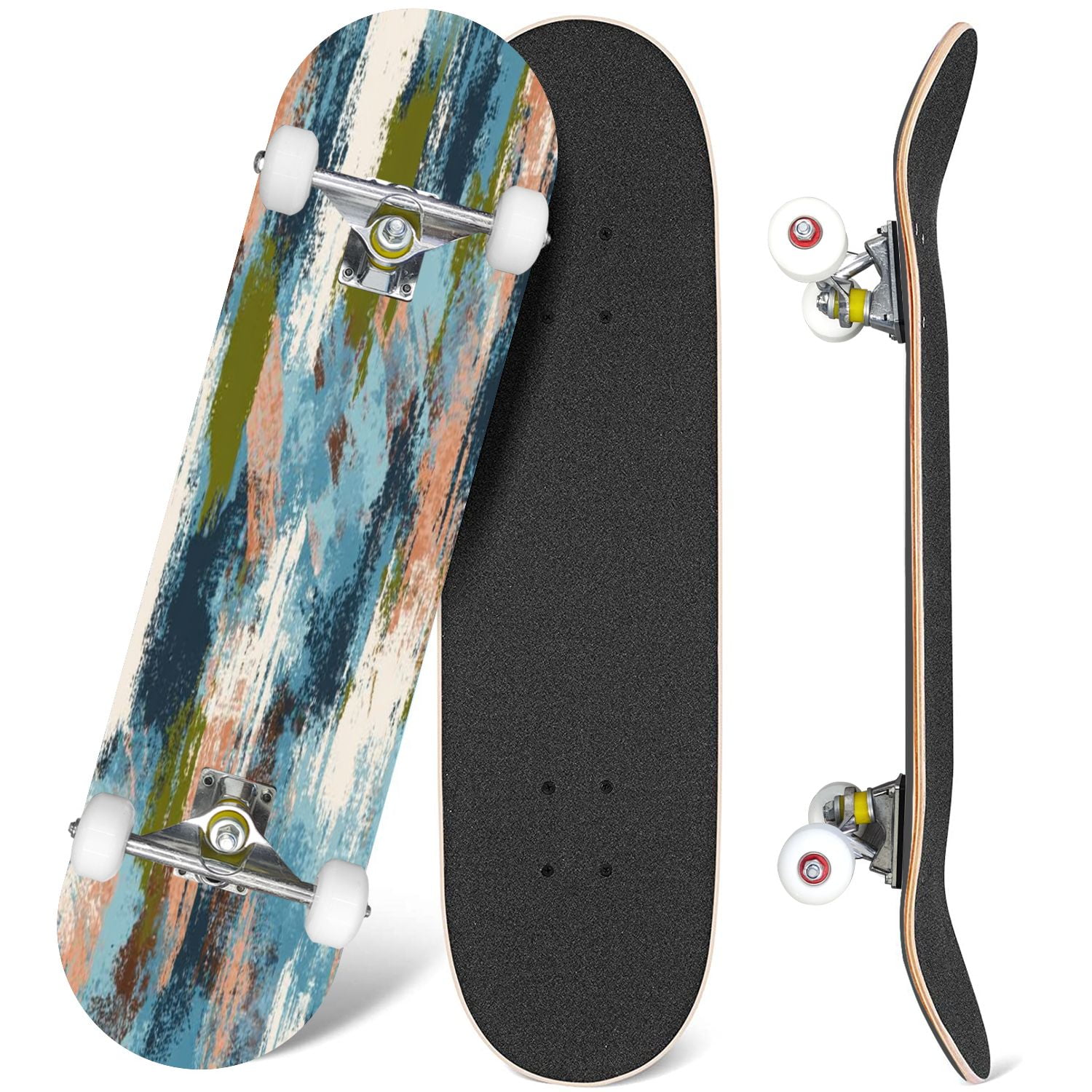 31'' Complete Skateboard 7 Layer Canadian Maple Beginner Skateboard ...