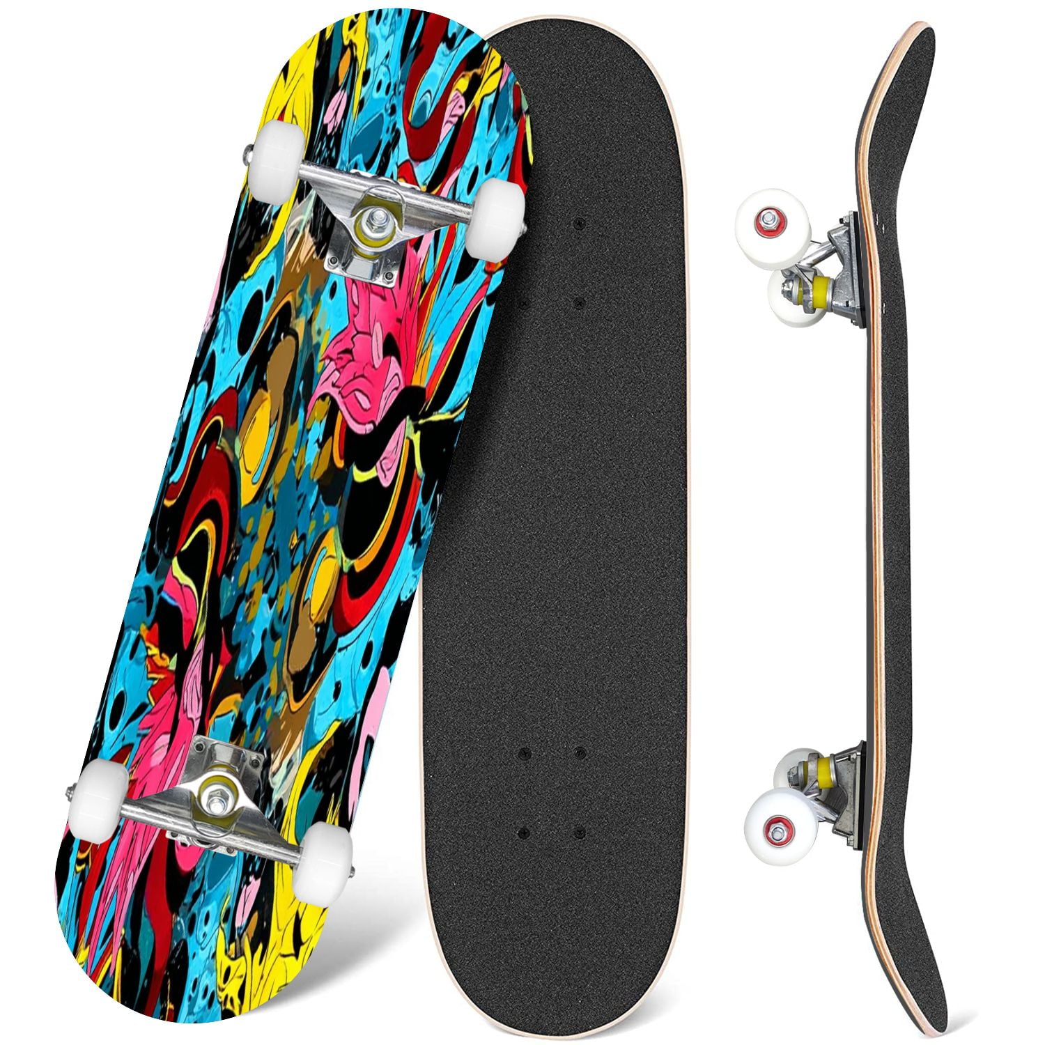 31'' Complete Skateboard 7 Layer Canadian Maple Beginner Skateboard ...