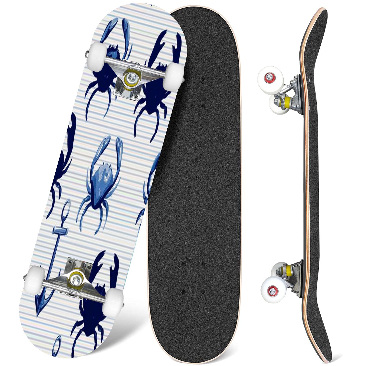 31'' Complete Skateboard 7 Layer Canadian Maple Beginner Skateboard ...