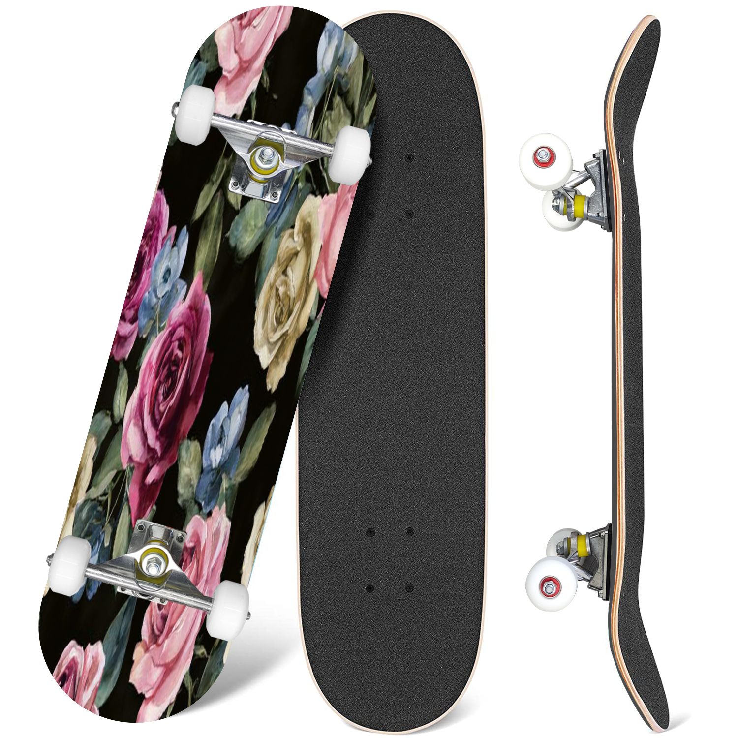 31'' Complete Skateboard 7 Layer Canadian Maple Beginner Skateboard ...