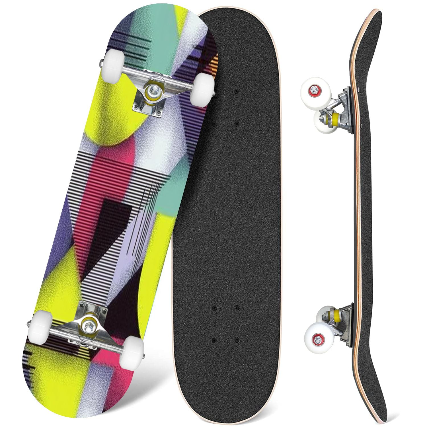 31'' Complete Skateboard 7 Layer Canadian Maple Beginner Skateboard ...