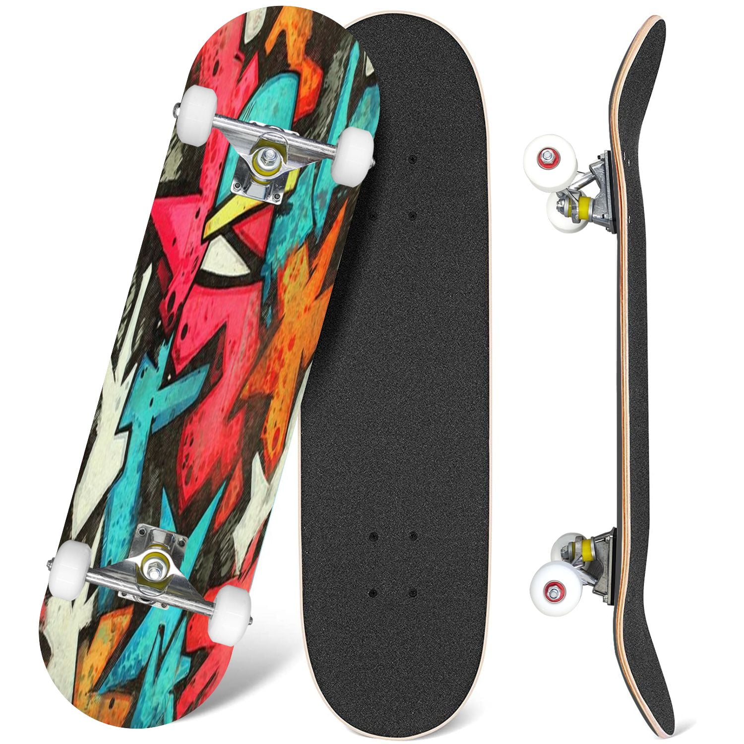 31'' Complete Skateboard 7 Layer Canadian Maple Beginner Skateboard ...