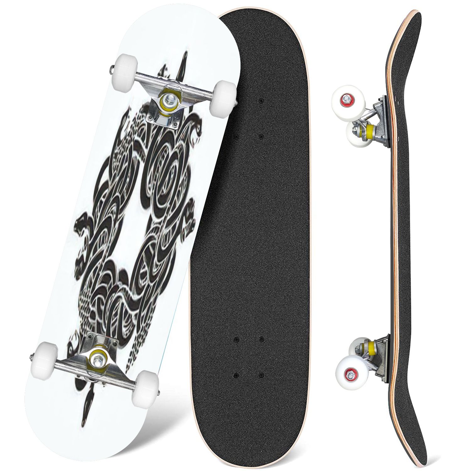31'' Complete Skateboard 7 Layer Canadian Maple Beginner Skateboard ...