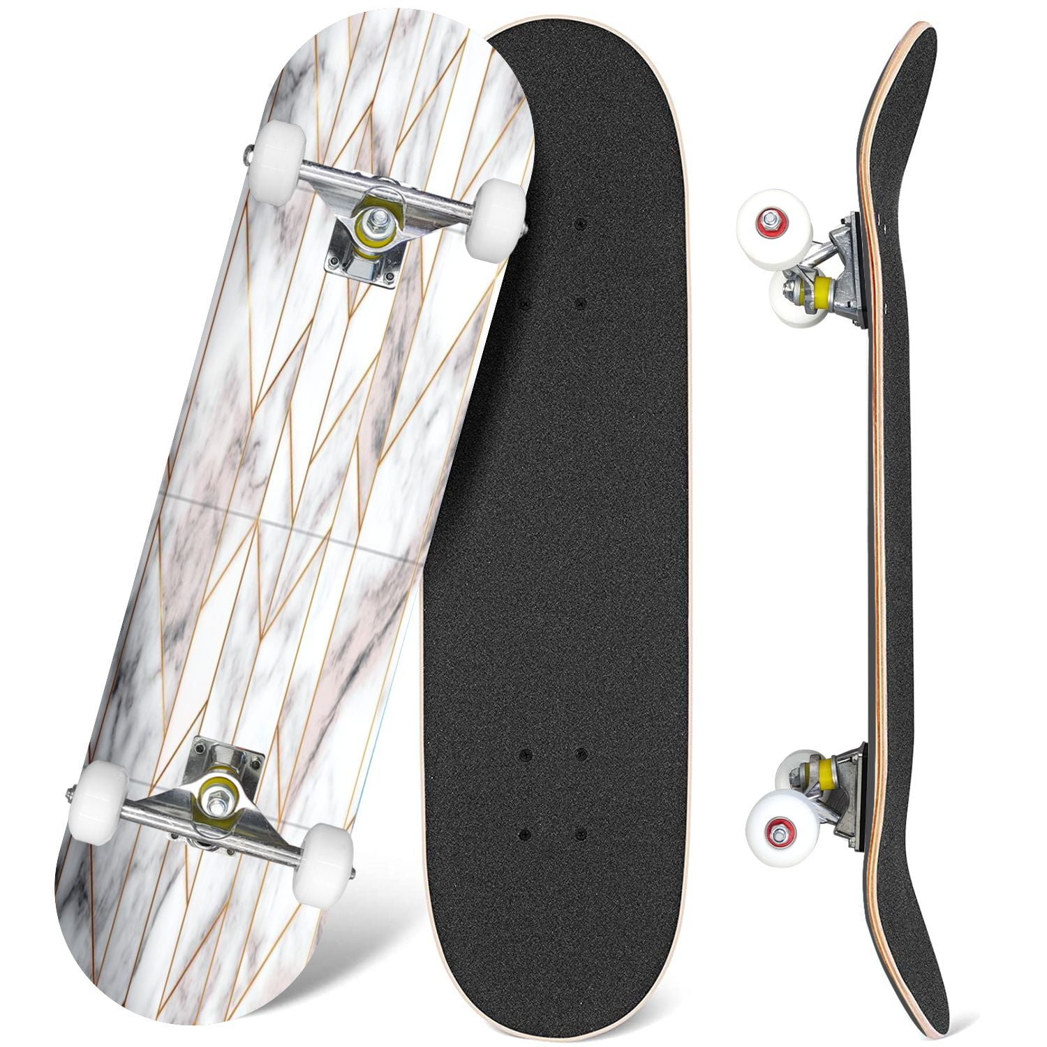 31'' Complete Skateboard 7 Layer Canadian Maple Beginner Skateboard ...