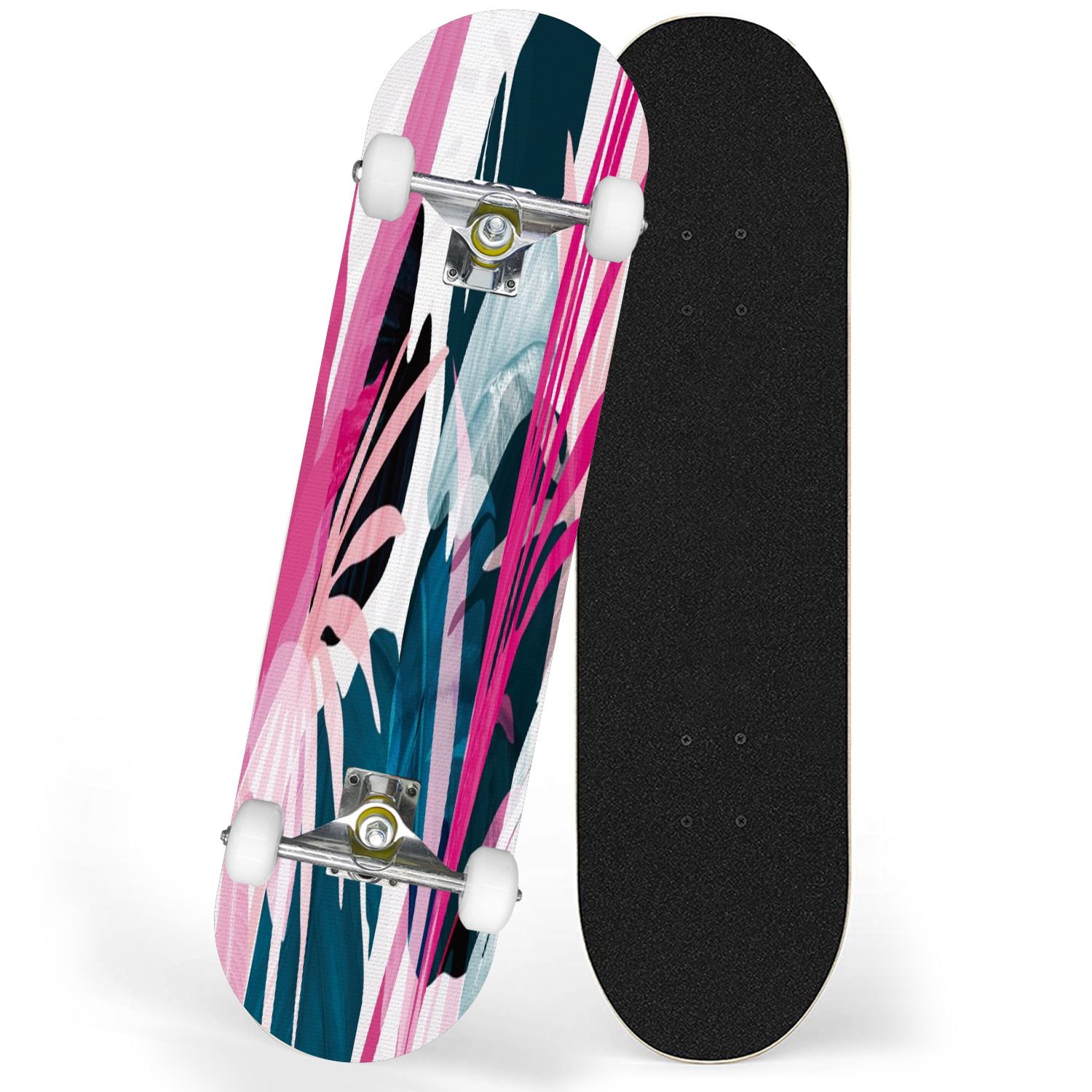 31'' Complete Skateboard 7 Layer Canadian Maple Double Kick Deck ...