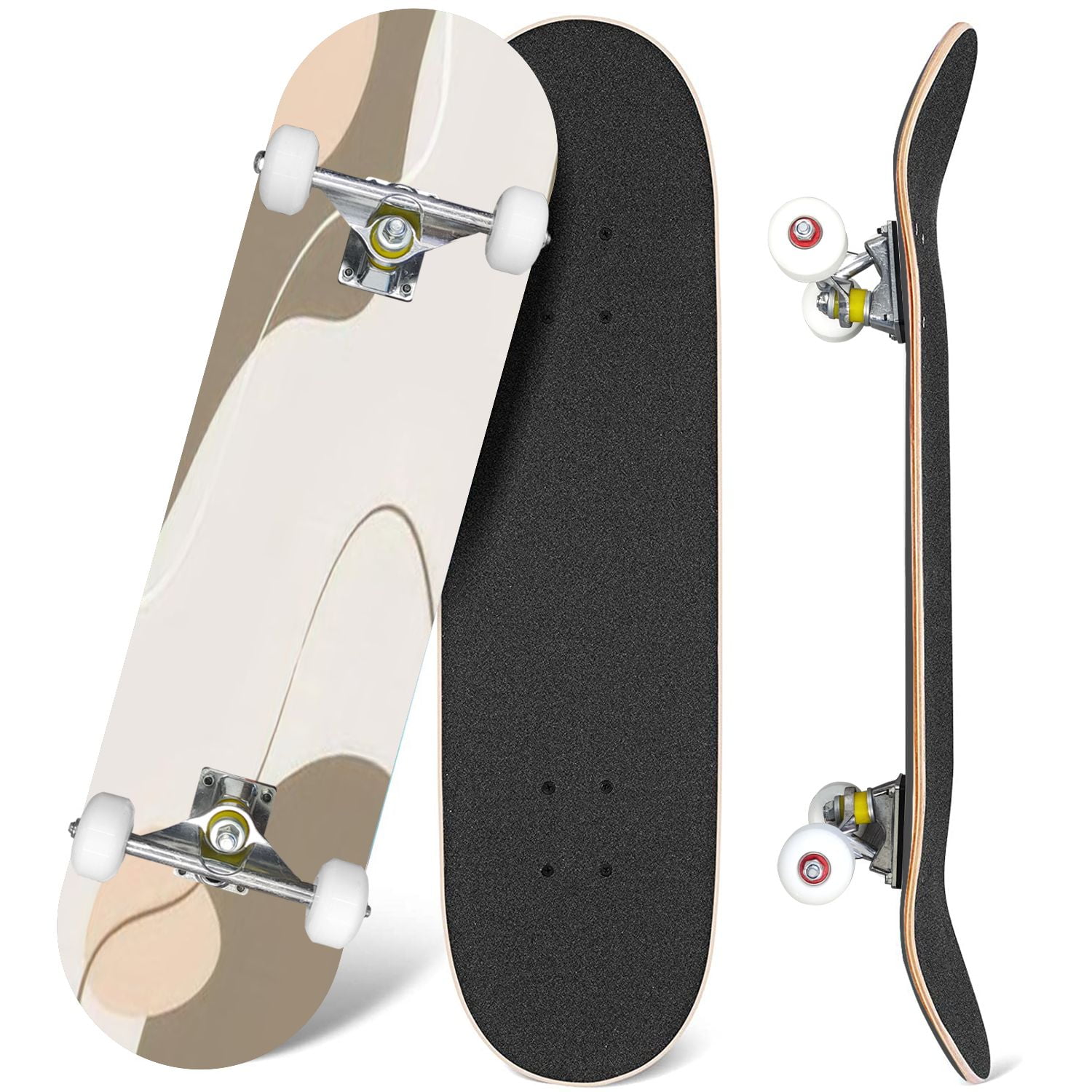 31'' Complete Skateboard 7 Layer Canadian Maple Double Kick Deck ...