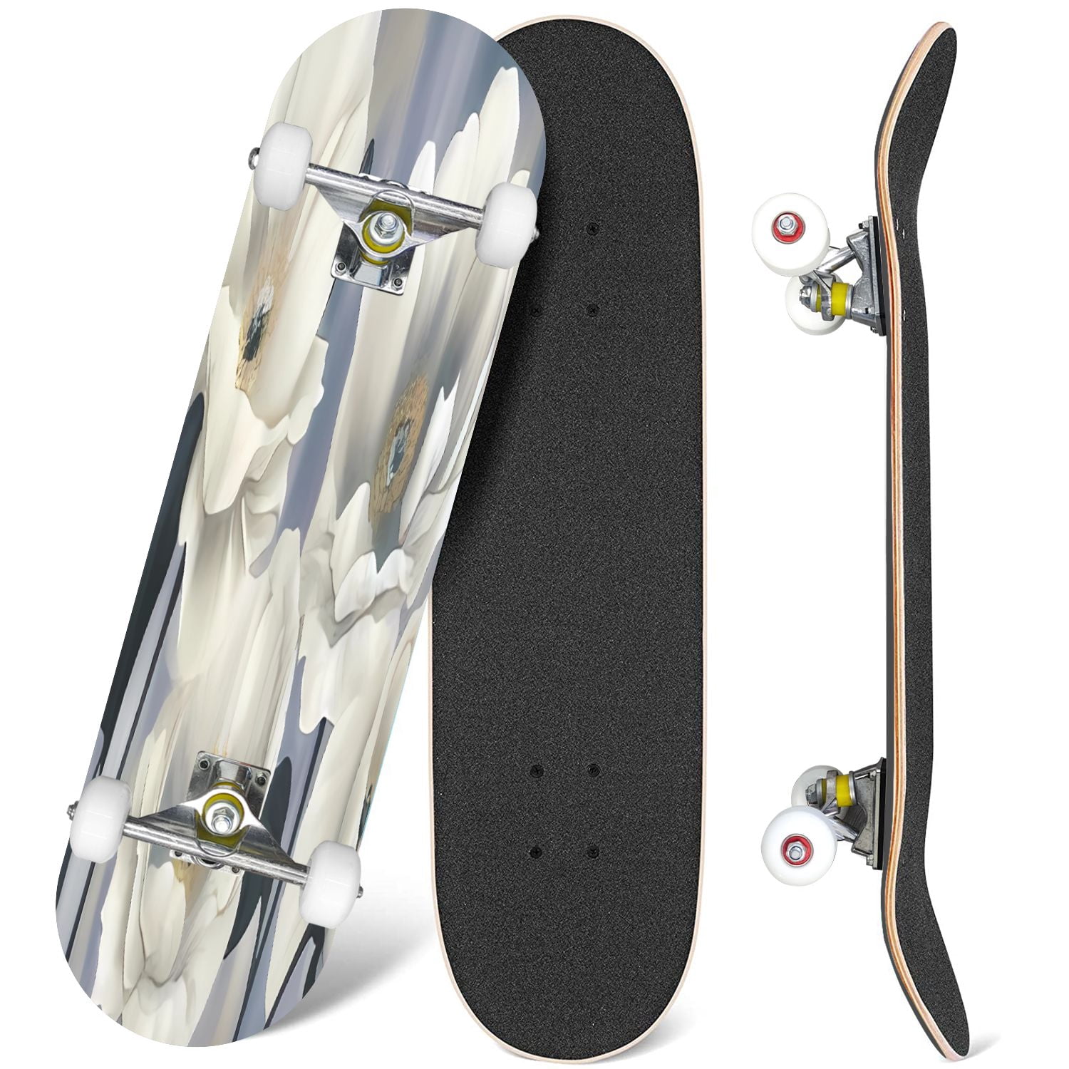31'' Complete Skateboard 7 Layer Canadian Maple Double Kick Deck ...