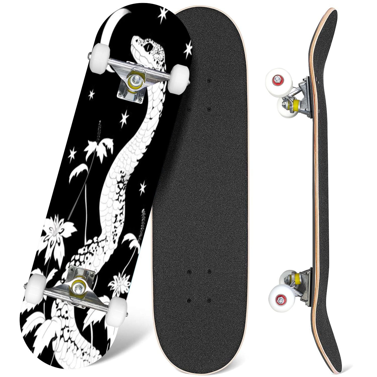 31'' Complete Skateboard 7 Layer Canadian Maple Double Kick Deck ...