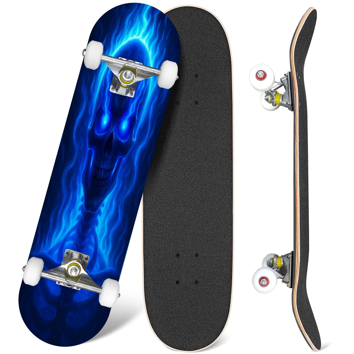 31'' Complete Skateboard 7 Layer Canadian Maple Double Kick Deck ...