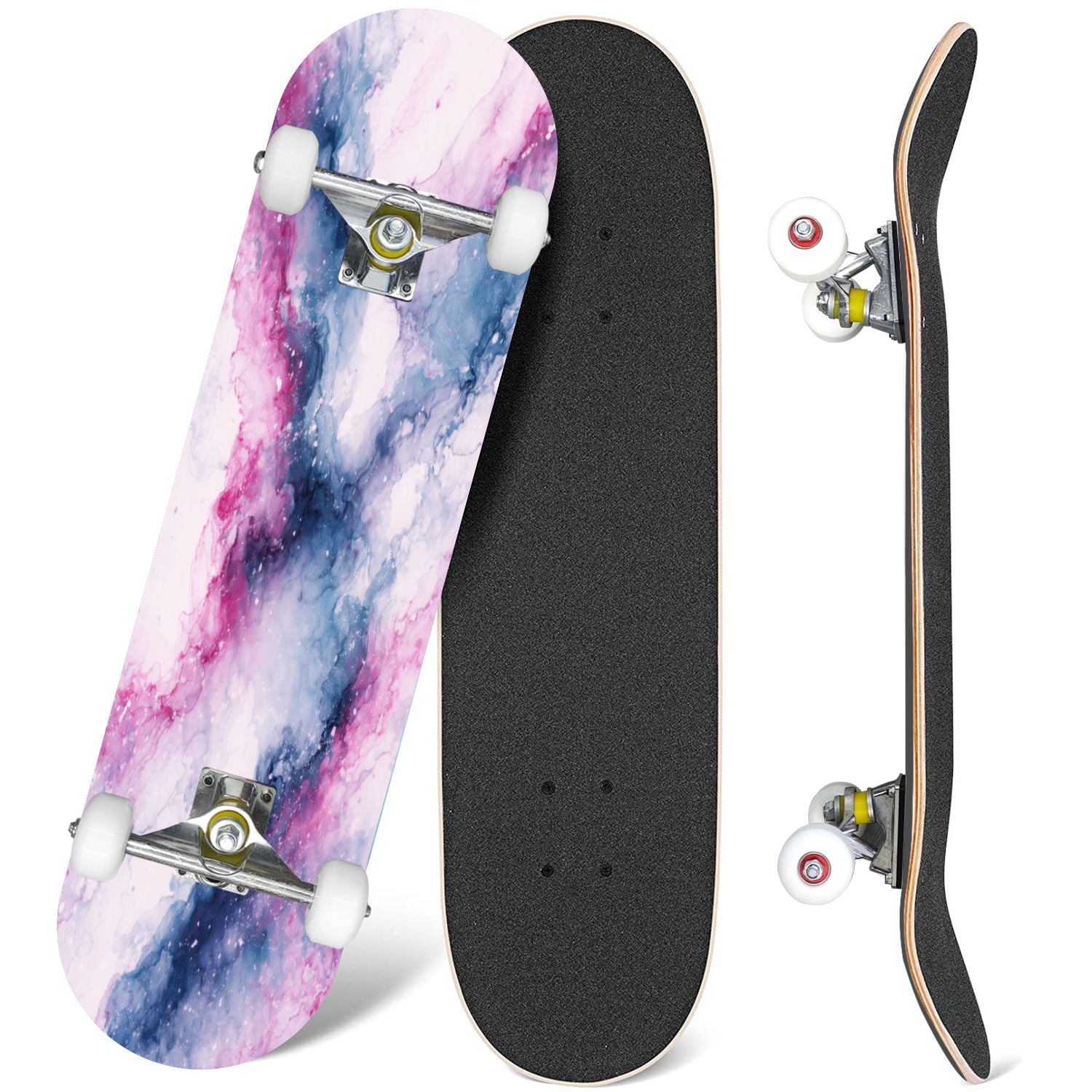 31'' Complete Skateboard 7 Layer Canadian Maple Double Kick Deck ...