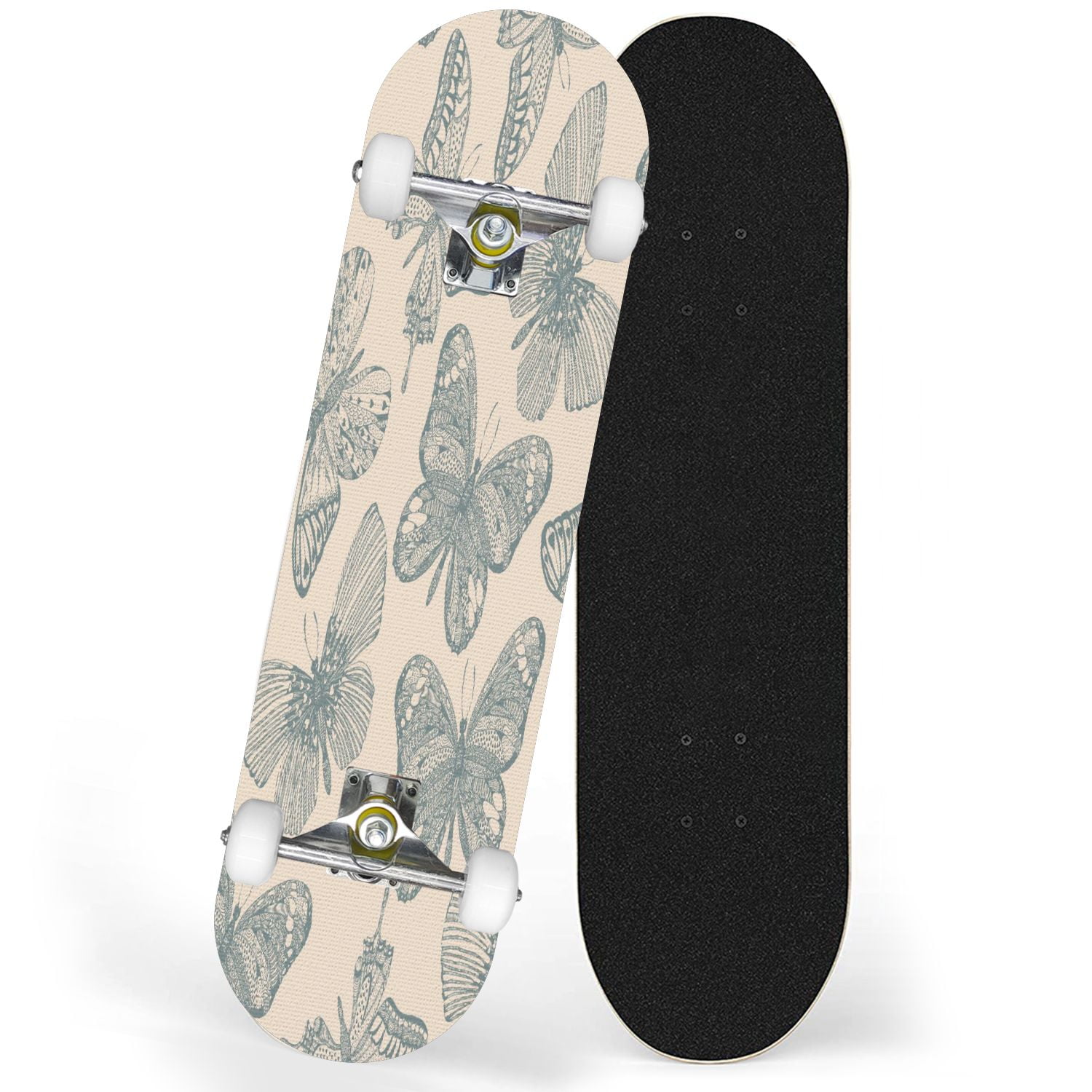 31'' Complete Skateboard 7 Layer Canadian Maple Double Kick Deck ...