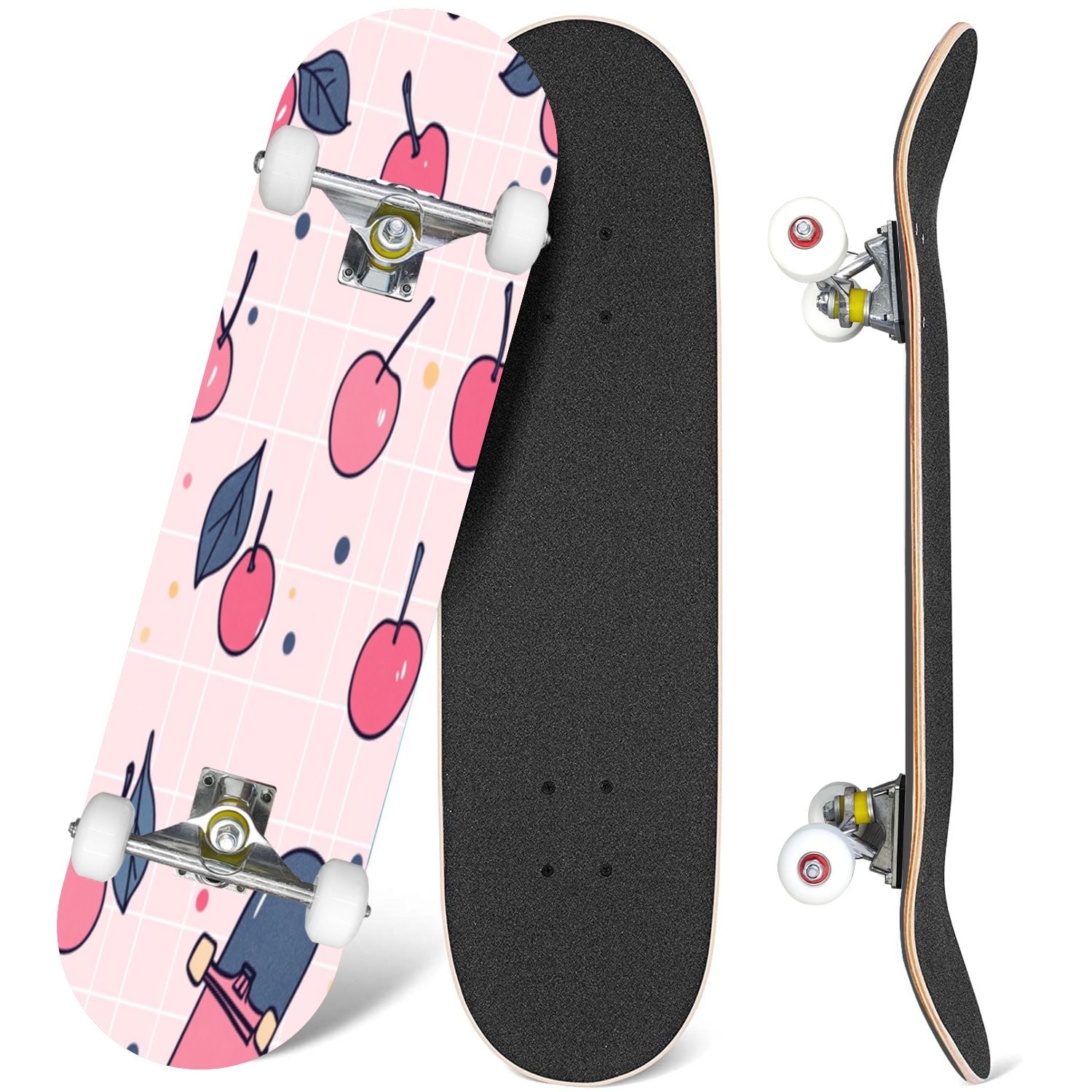 31'' Complete Skateboard 7 Layer Canadian Maple Double Kick Deck ...