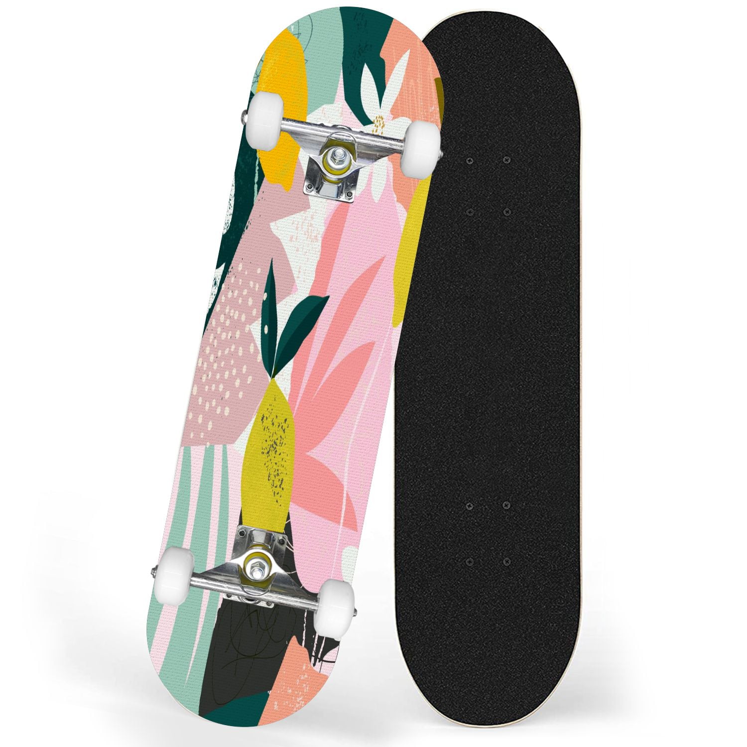 31'' Complete Skateboard 7 Layer Canadian Maple Double Kick Deck ...